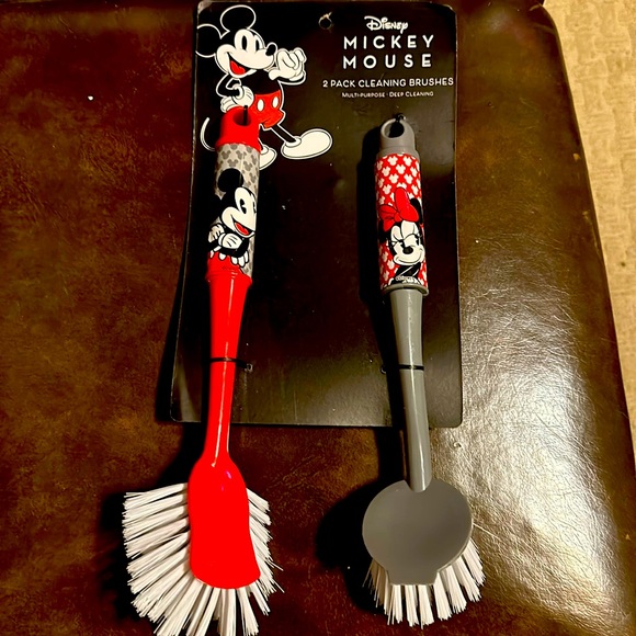 Disney | Kitchen | Disney Mickey And Minnie 2 Piece Cleaning Brushes ...
